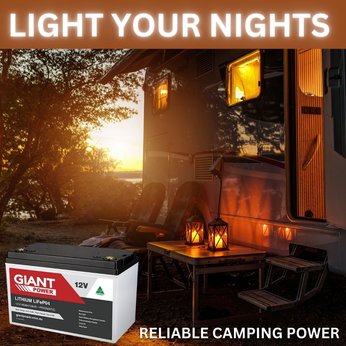 GIANT 170AH Lithium Deep Cycle Battery | 170AH Lithium Battery ...